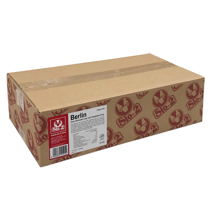 SIO-2® Berlin Grey Stoneware Clay with Impalpable Grog, 27.6 lb – Donn ...